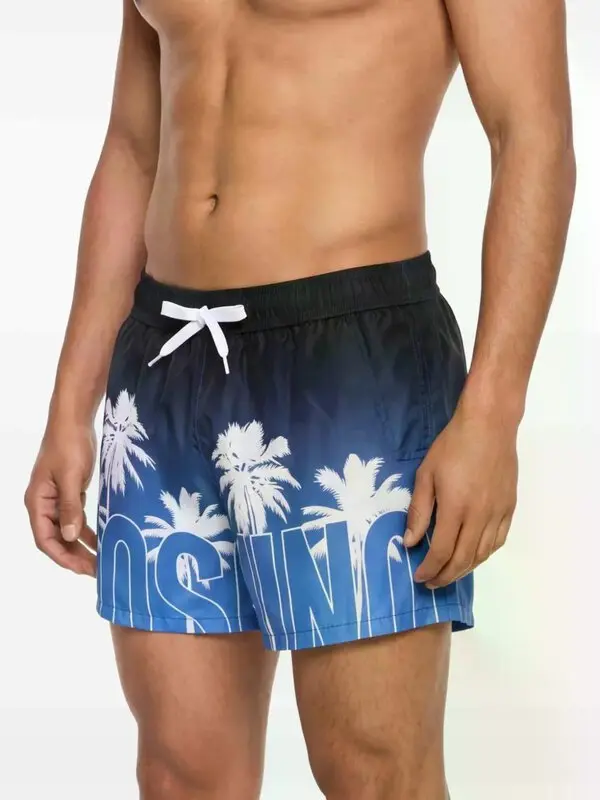 Moschino Palm-tree Print Swim Shorts