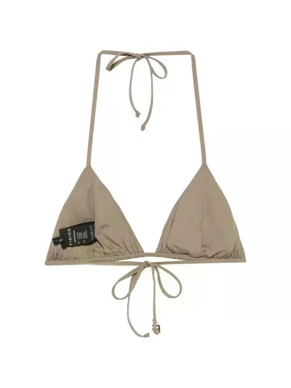 FISICO Crystal-embellished Triangle Bikini Top