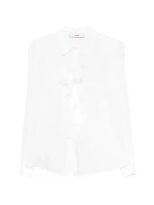 JUCCA Ruffled Collared Shirt
