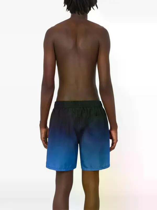 Moschino Palm-tree-print Swim Shorts - Blue