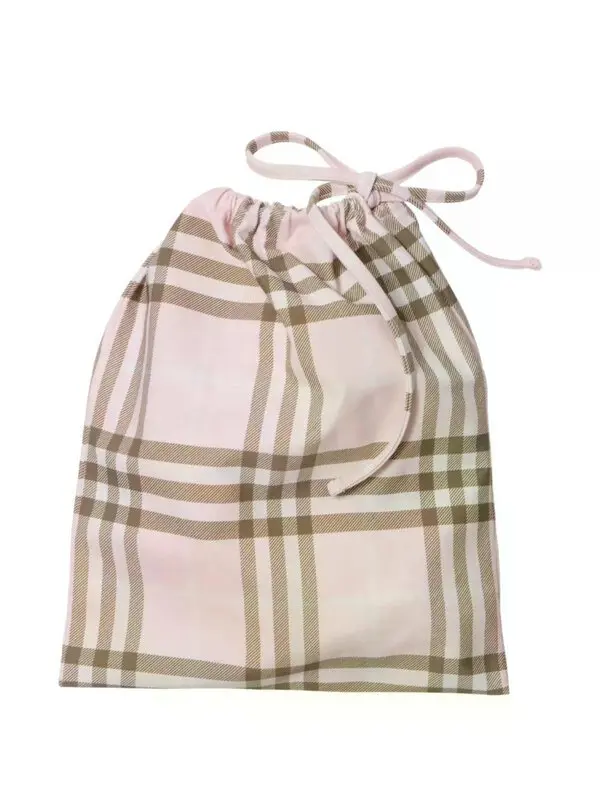 Burberry Check Print Halterneck Bikini Top - Pink