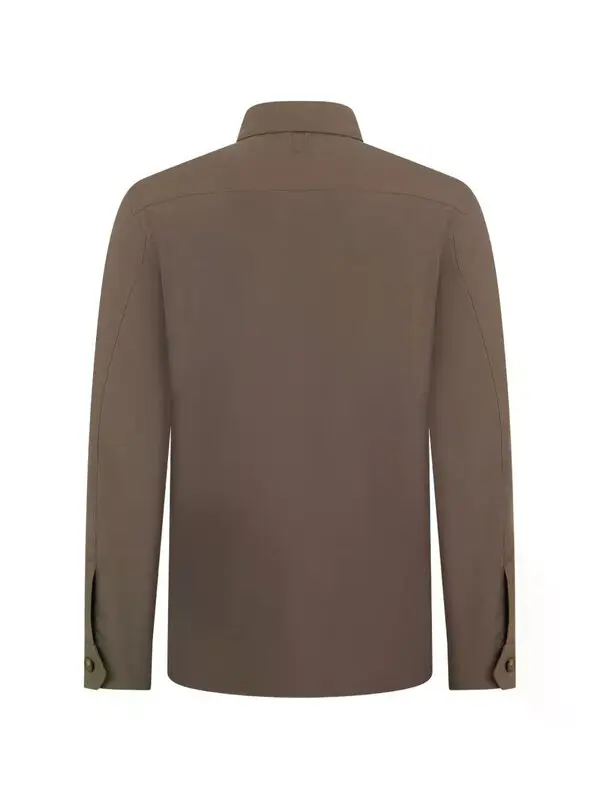 Canali Chest-pocket Shirt Jacket - Brown