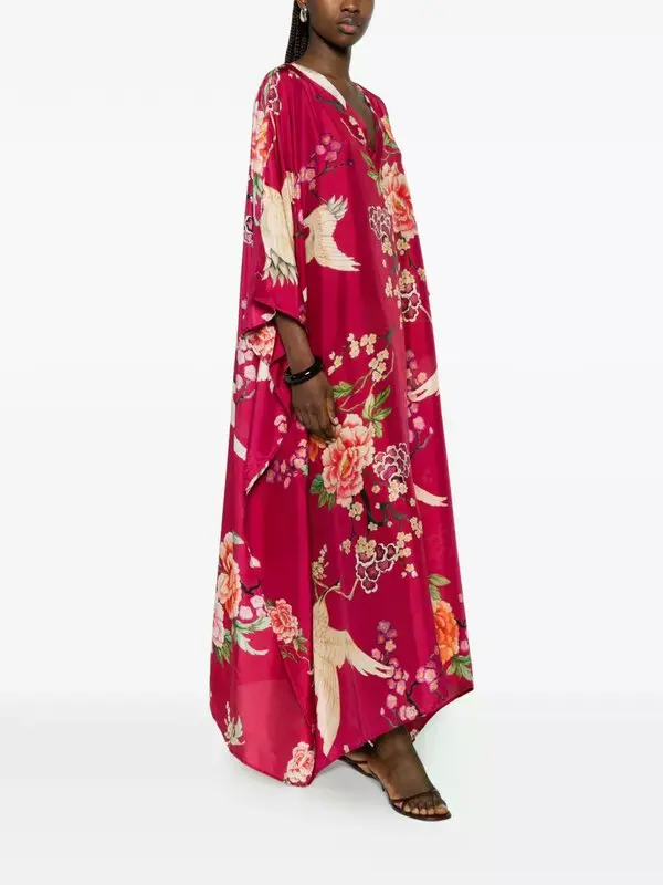 DOLCI FOLLIE Floral-print Maxi Kaftan
