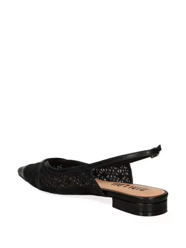 BIBI LOU Xaia Point-toe Slingback Pumps - Black