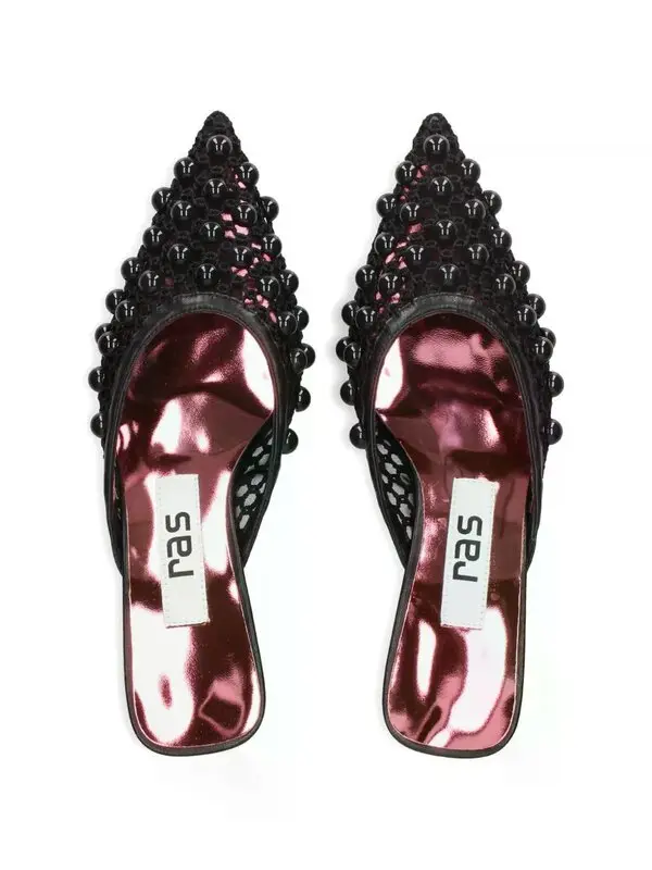 RAS Beaded Mesh Mules