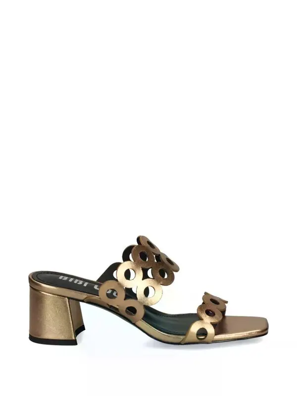 BIBI LOU Cutout Strap Sandals - Gold