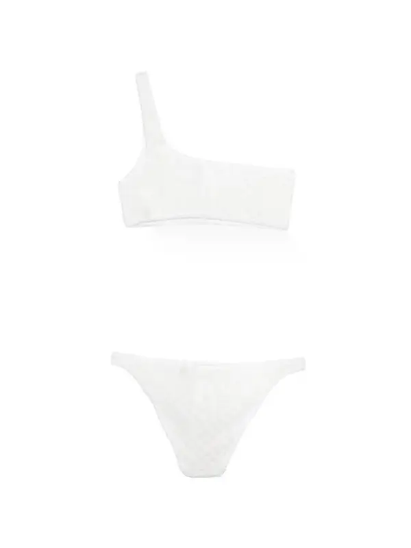 Missoni One-shoulder Bikini Set - White