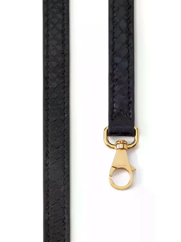 LANVIN Shoulder Bag With Suede Trim - Black
