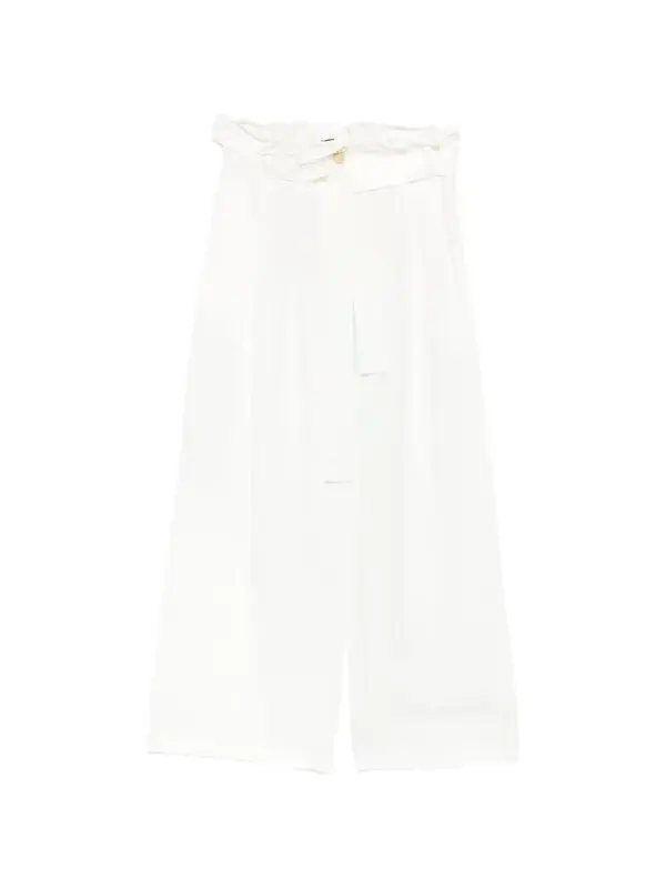 Pinko Belted Wide Leg Trousers