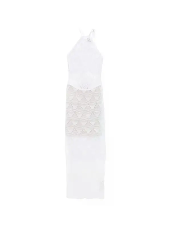 Just Cavalli Tie-neck Pattern Dress