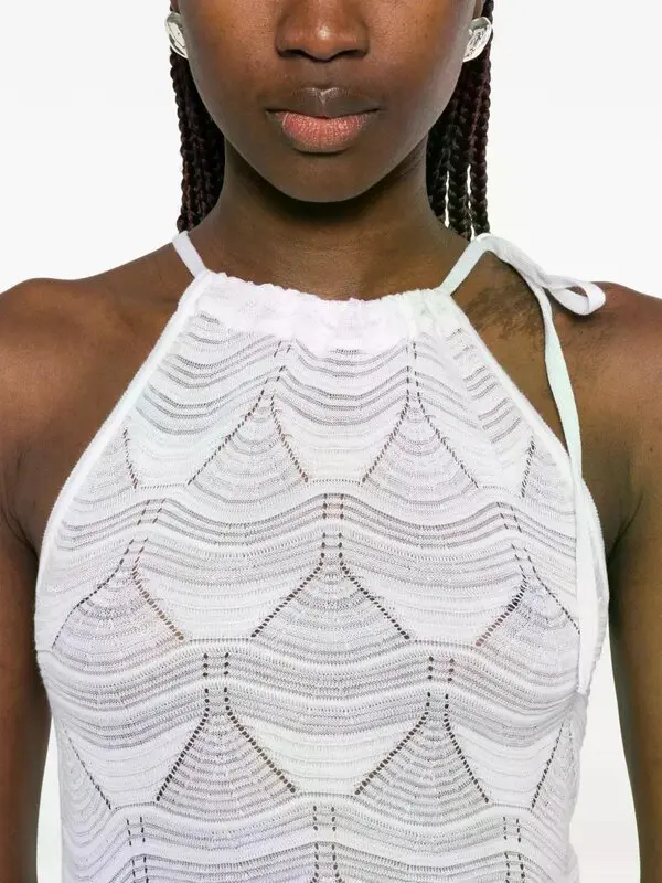 Just Cavalli Tie-neck Pattern Dress