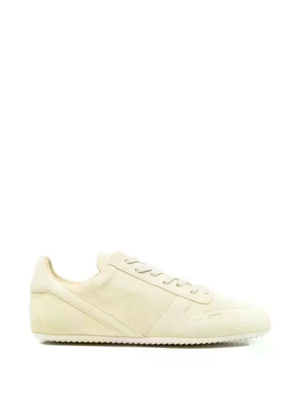 Rick Owens Minimal Leather Sneakers - Yellow