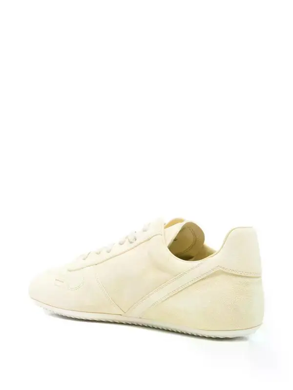 Rick Owens Minimal Leather Sneakers - Yellow