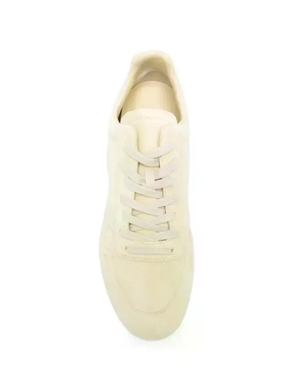 Rick Owens Minimal Leather Sneakers - Yellow