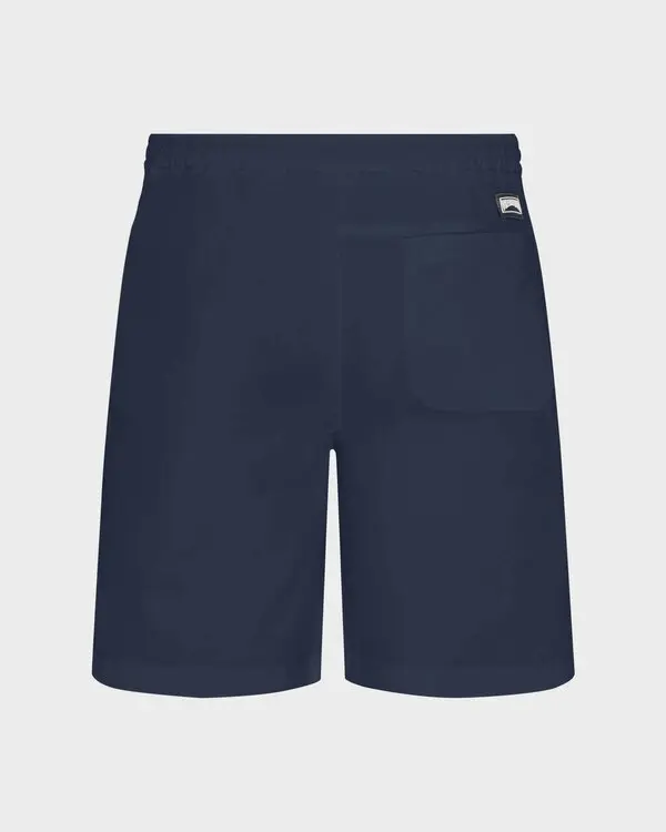 Vilebrequin Solid Satin Cotton Elastic Waist Bermuda Shorts