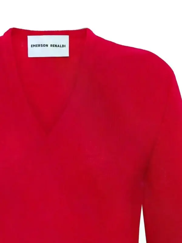 EMERSON RENALDI V-neck 3/4 Sleeve Sweater