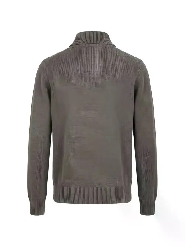 LARDINI Roll-neck Sweater - Grey
