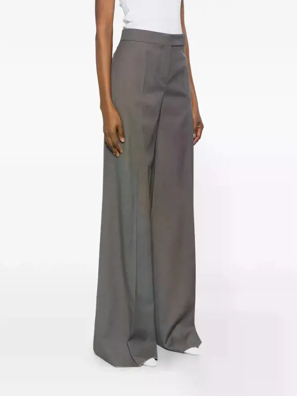 Max Mara Serio Wide Leg Trousers - Grey