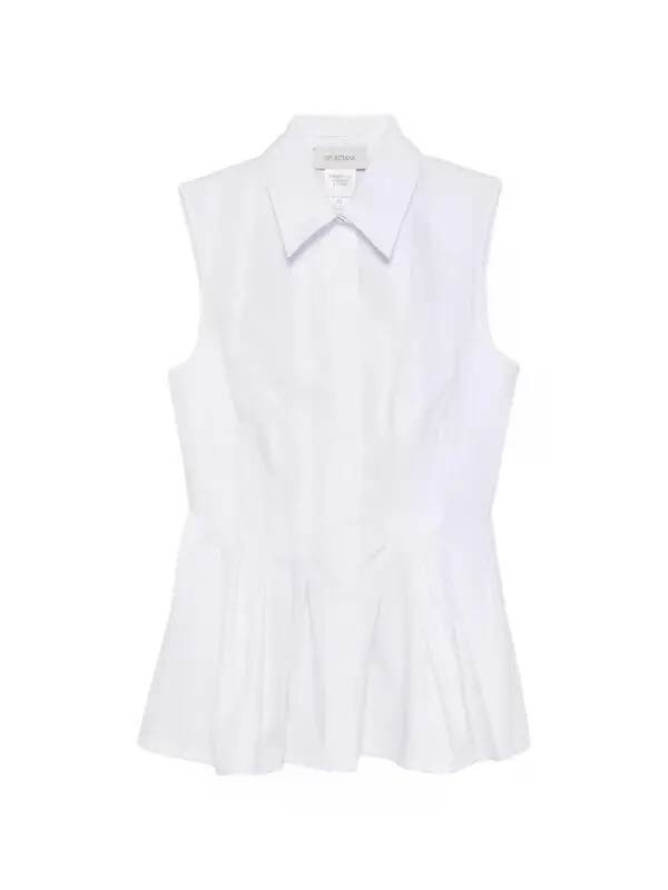 Sportmax Pleated Sleeveless Blouse