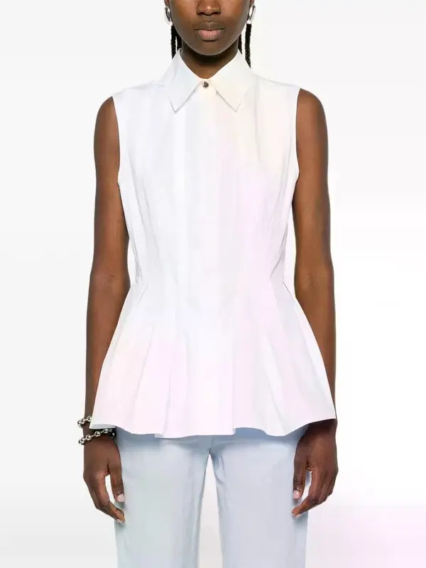 Sportmax Pleated Sleeveless Blouse