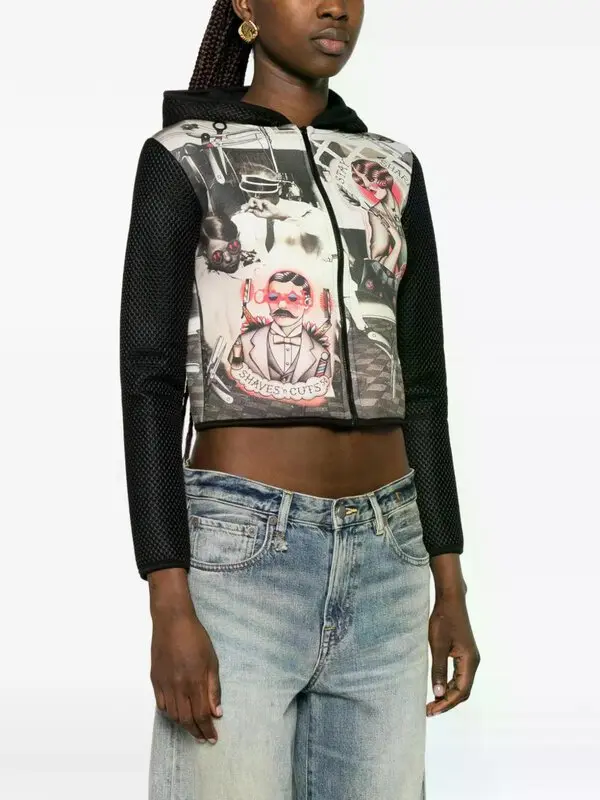 The Artistylist Graphic-print Hooded Jacket