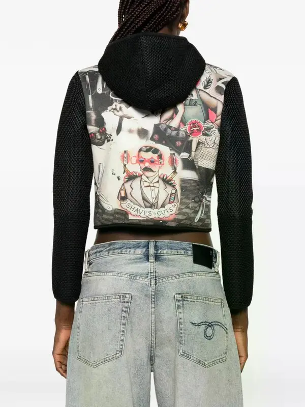 The Artistylist Graphic-print Hooded Jacket