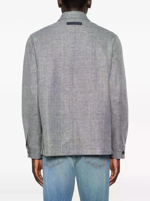 Zegna Chest-pocket Shirt - Blue