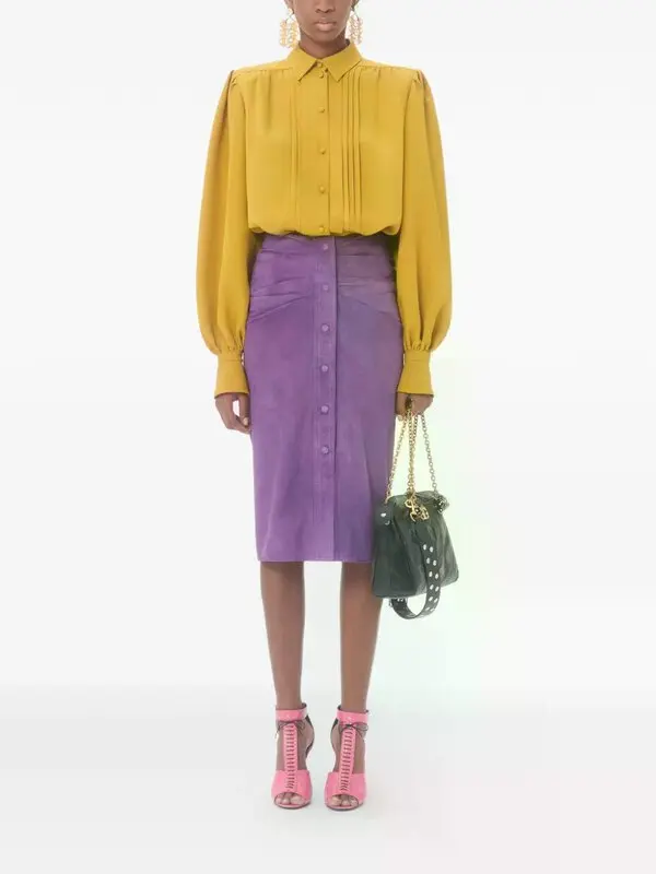 Valentino Garavani Cady Couture Shirt With Pleating And Padded Shoulders