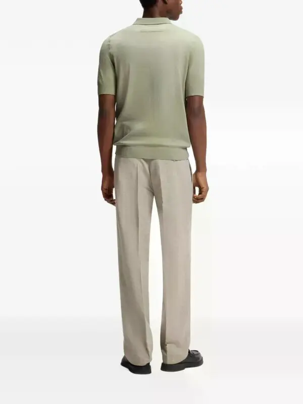BOSS Regular-fit Shirt With Knitted Structure
