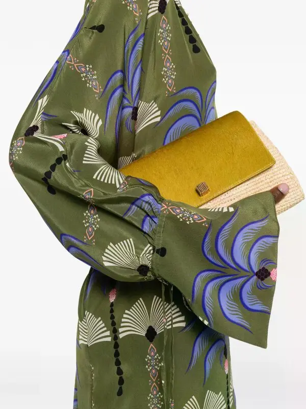 Anjuna Cassandra Palm-print Maxi Dress - Green