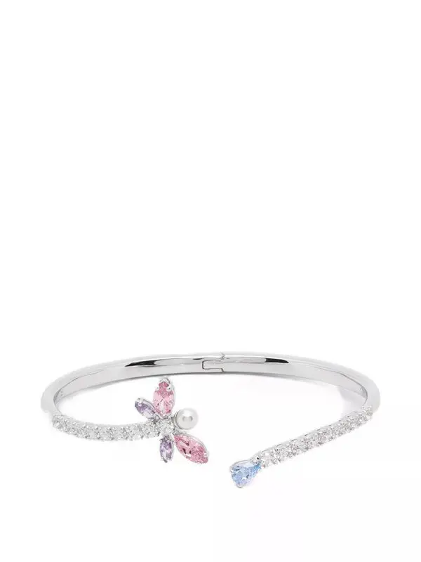 SWAROVSKI Crystal Dragonfly Bangle - Silver