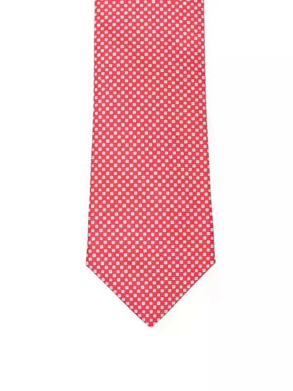 ERRICO FORMICOLA Patterned Neck Tie - Red