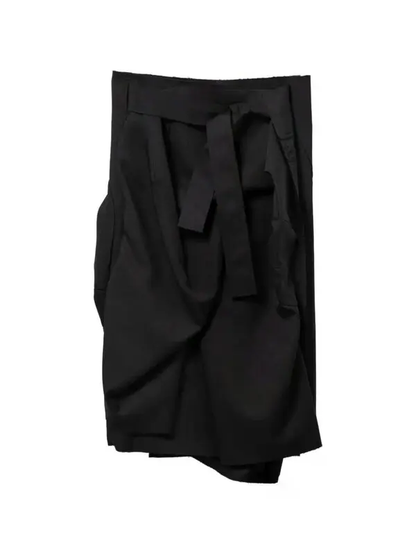 Comme Des Garçons Wrap-around Midi Skirt