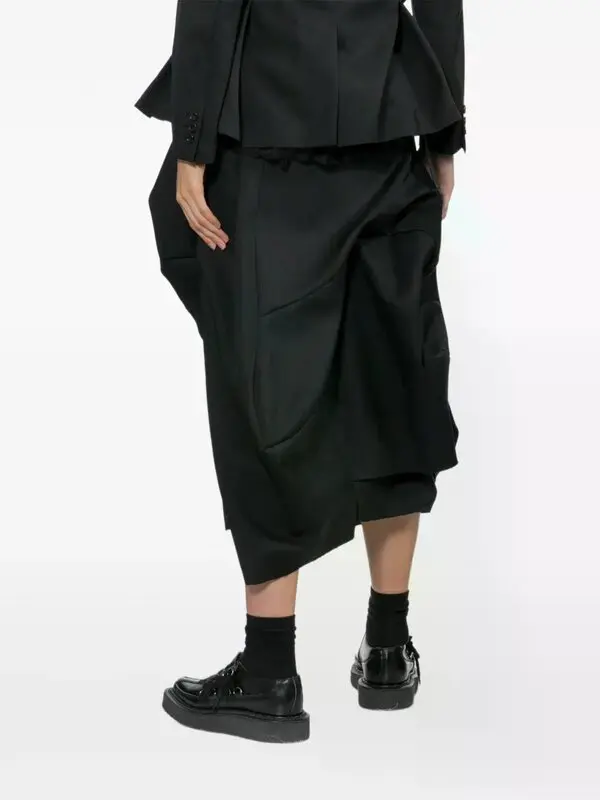 Comme Des Garçons Wrap-around Midi Skirt