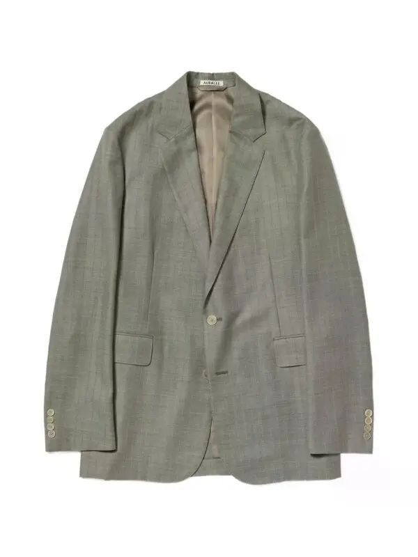 Auralee Striped Wool Blazer