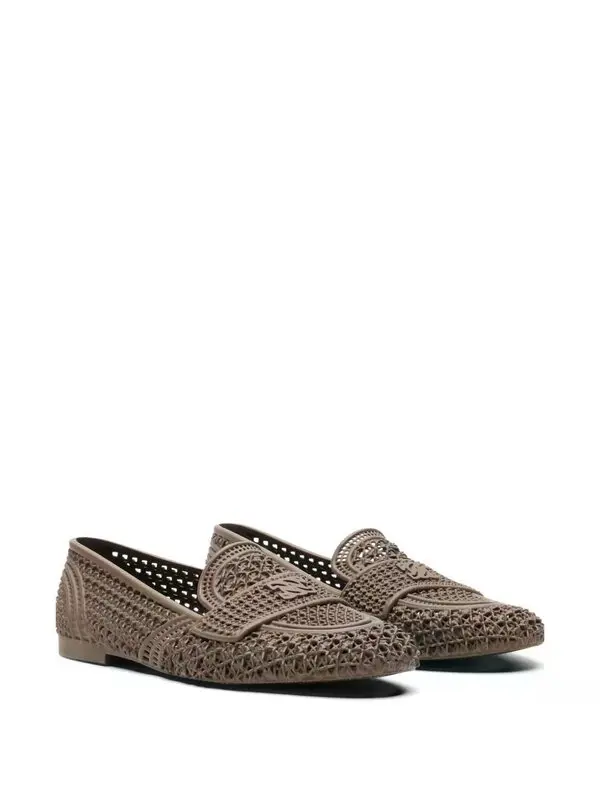 Casadei 3d Printed Loafers - Brown