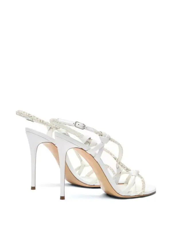 Casadei Julia Itaca Leather Sandals - White