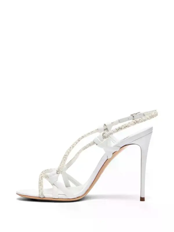 Casadei Julia Itaca Leather Sandals - White