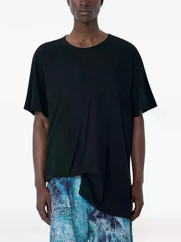 Yohji Yamamoto Asymmetrical Crew Neck T-shirt