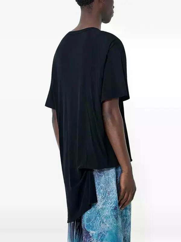Yohji Yamamoto Asymmetrical Crew Neck T-shirt