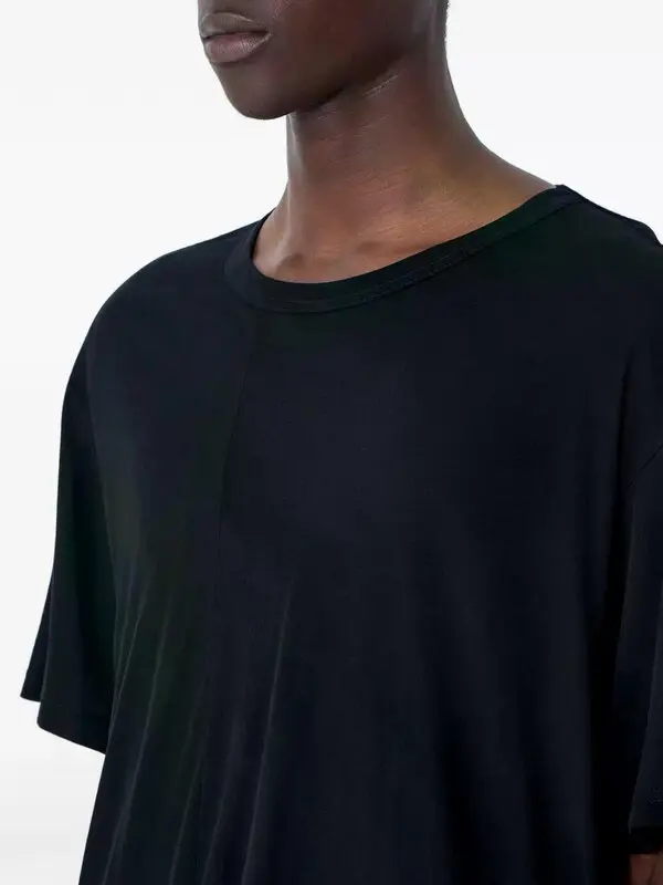 Yohji Yamamoto Asymmetrical Crew Neck T-shirt