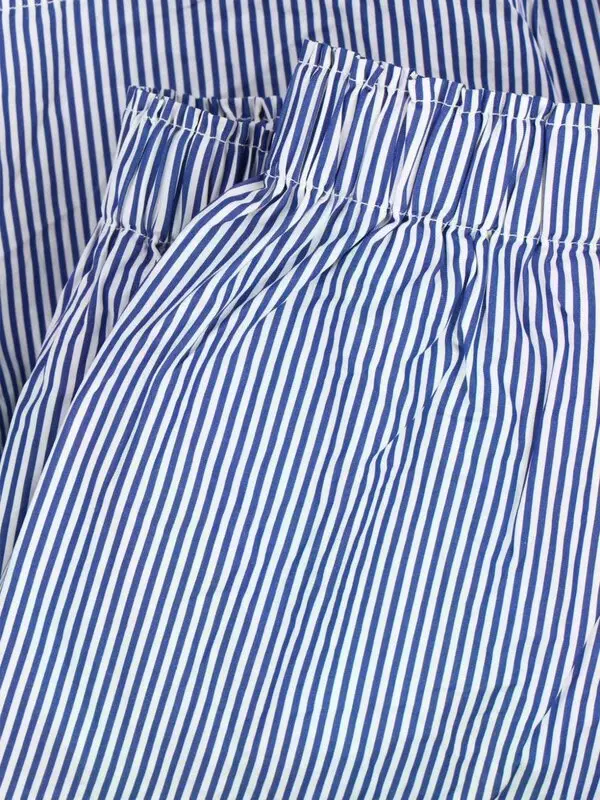 DANIELA GREGIS Striped Elasticated Shorts