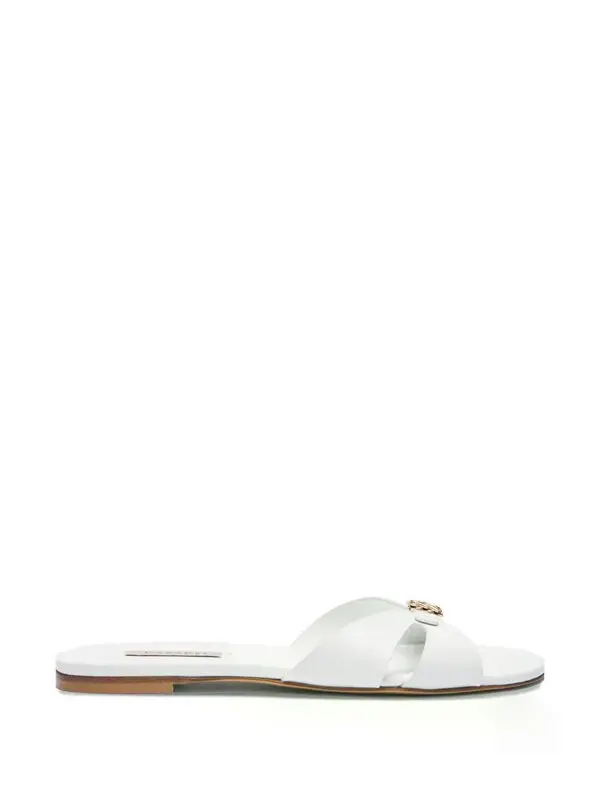 Casadei Jane Buckle-strap Leather Sandals