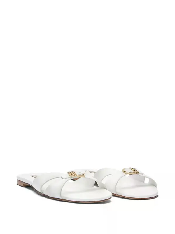Casadei Jane Buckle-strap Leather Sandals