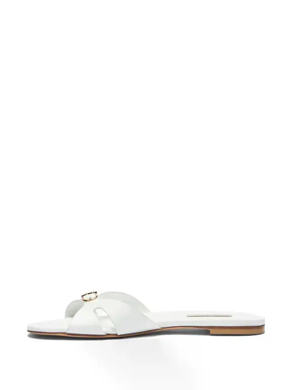 Casadei Jane Buckle-strap Leather Sandals
