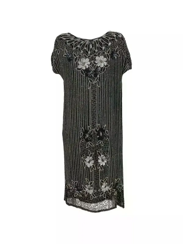 EMILIO SCHUBERT VINTAGE 2019 Floral Sequin Dress
