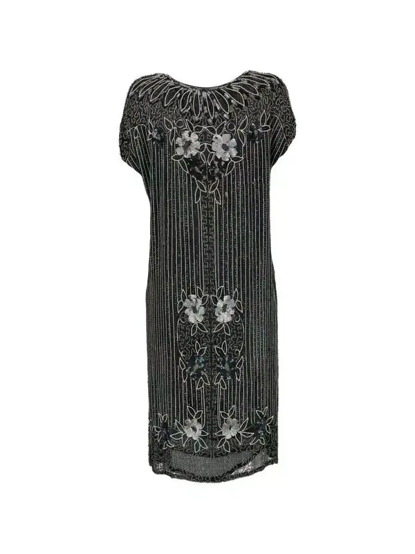 EMILIO SCHUBERT VINTAGE 2019 Floral Sequin Dress
