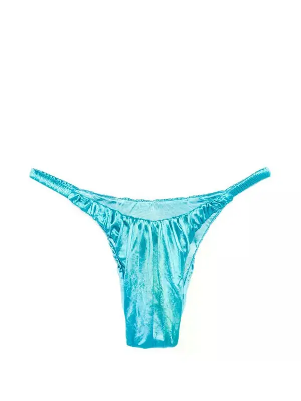 ISA BOULDER Scrunch Bikini Bottom - Blue