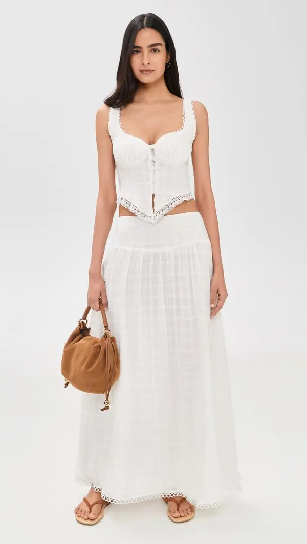 Peixoto Camila Skirt - Thatch White