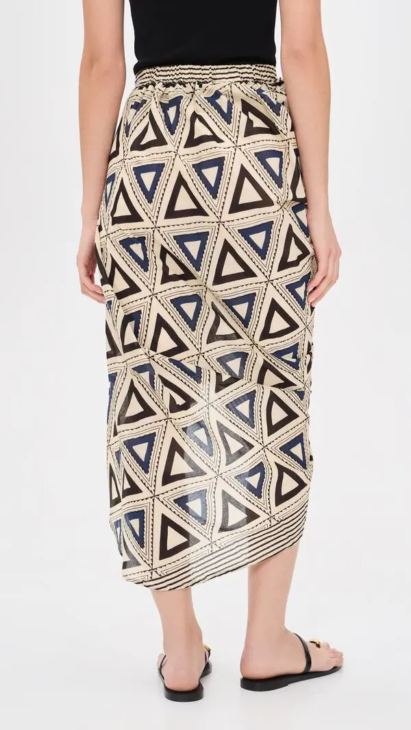 GUADALUPE DESIGN Allegra Pareo Skirt - Mocha